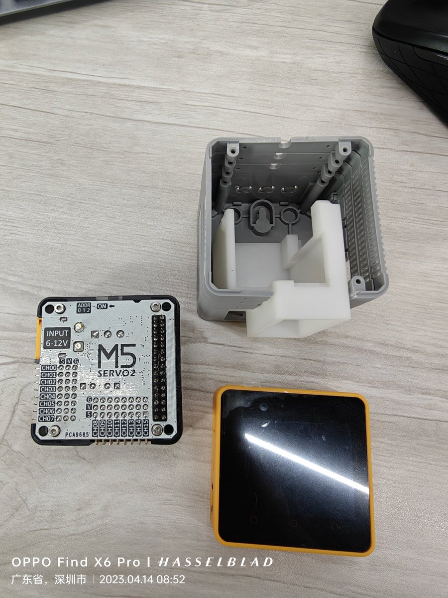 M5Stack on Twitter: "RT @murayahk: できるだけM5Stackのパーツでスタックチャン組立できないが試行中。Base26だと切る場所が少ないけどブラケットと ...