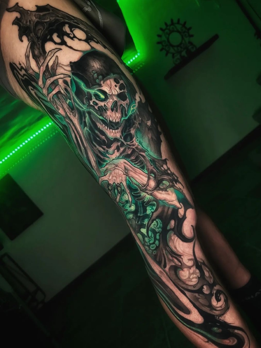 Reaper Tattoo Sleeve