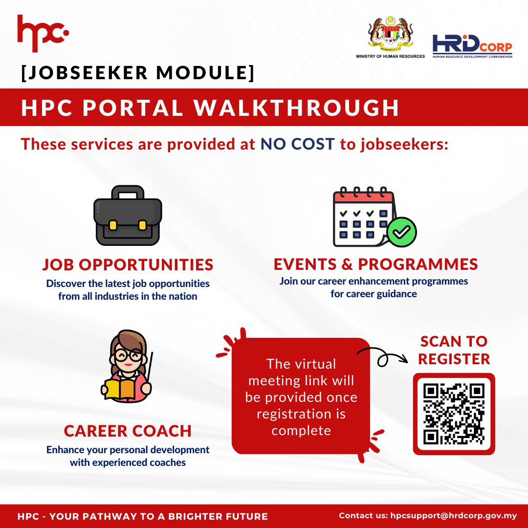HRD Corp Placement Centre (HPC) on Twitter: "Attention jobseekers! Get ready and join the ...