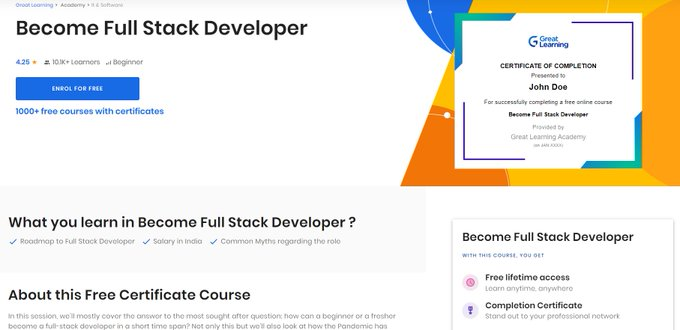 5 Full-stack courses and certifications to improve your resume (all ...