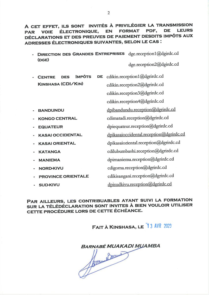 Dgi Rdc On Twitter A Lattention Des Contribuables Assujettis à Lipr