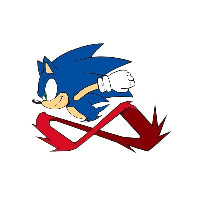 Sonic The Hedgehog Running Super Fast