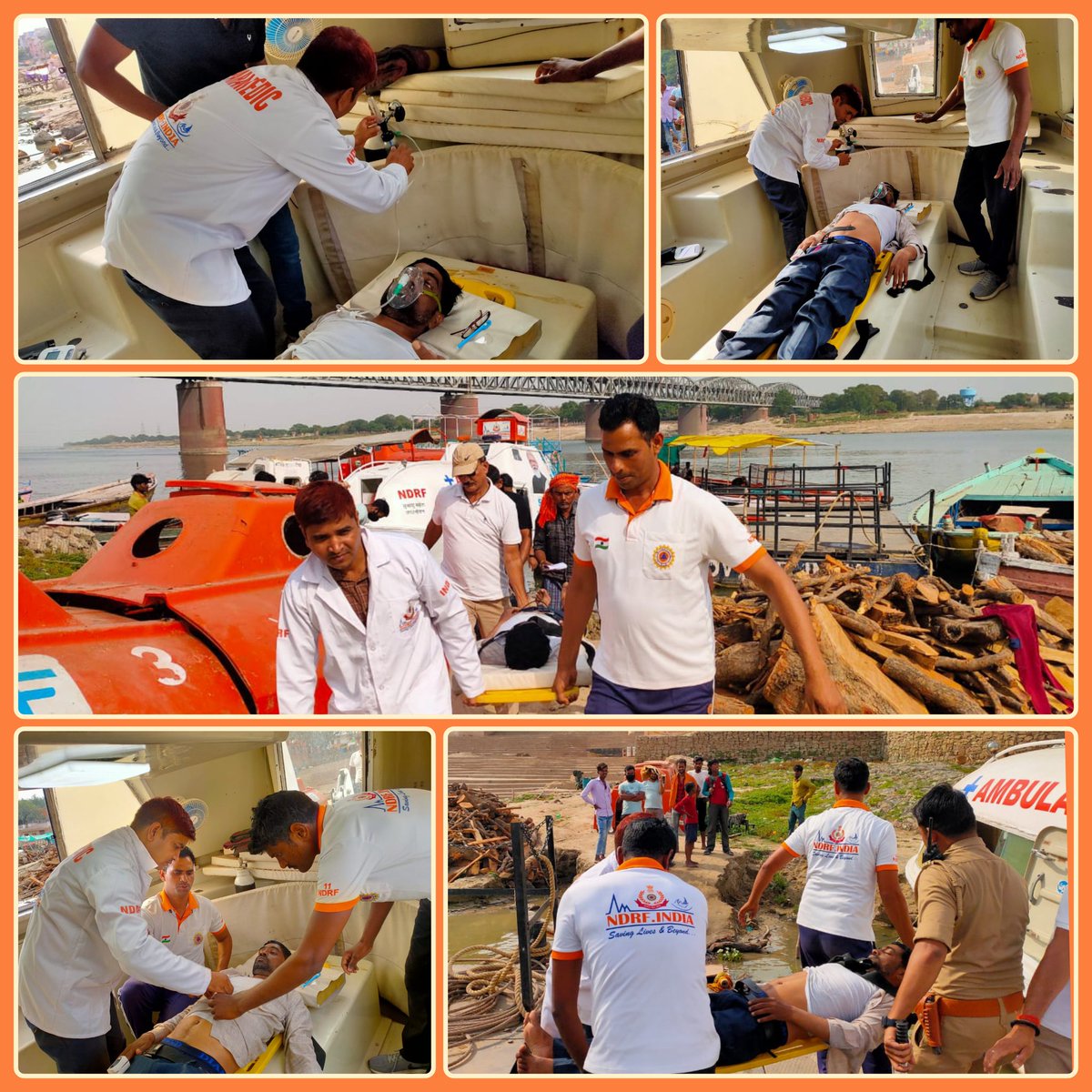 11 NDRF VARANASI on Twitter: "#LifeSaving #RiverRescue 🔶42 Yr old male drowning in Ganges near ...