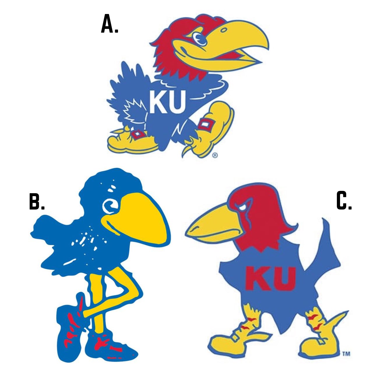 Jayhawk Logo Through The Years