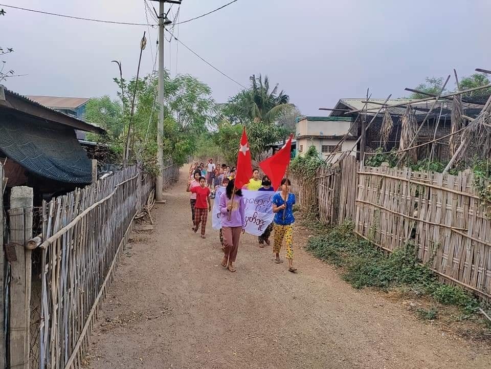 Khit Thit Media On Twitter ယင်းမာပင်မြို့နယ် မြောက်ခြမ်း သပိတ်အင