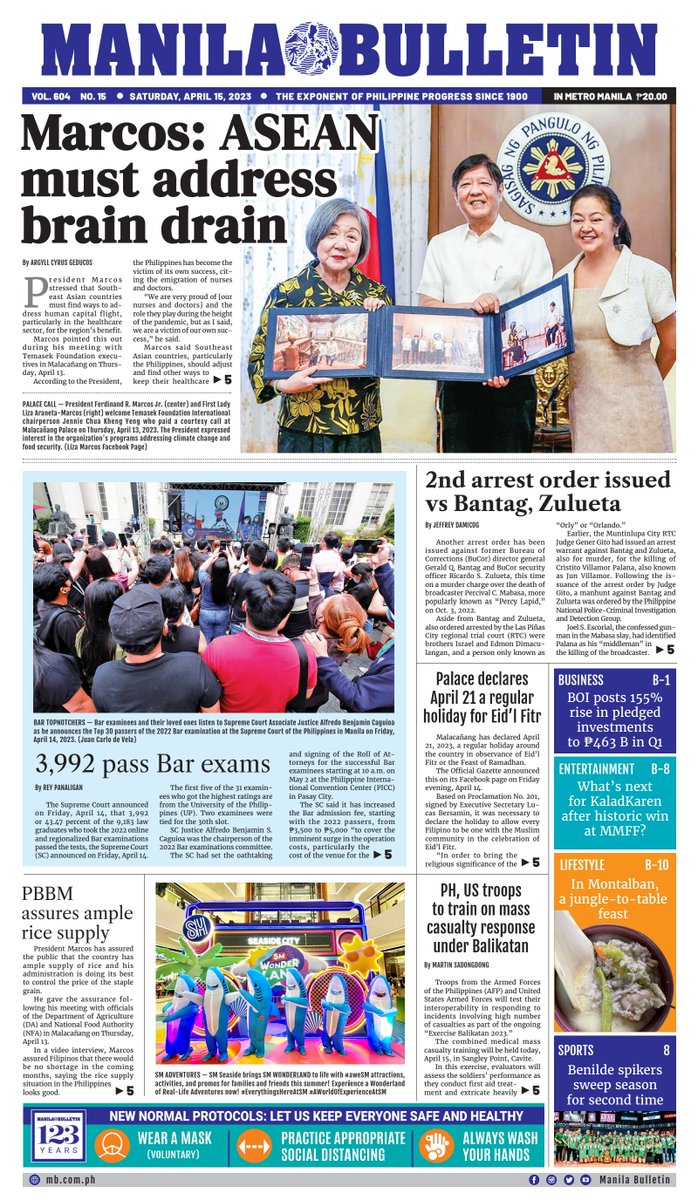 Manila Bulletin News On Twitter Manila Bulletin Headline For Today