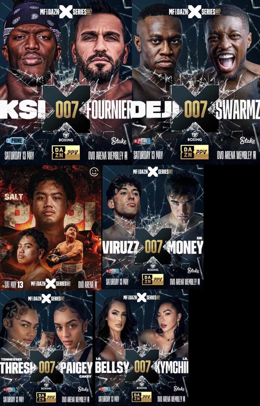 Cross Fight Boxing on Twitter: "‼️6 out of the usual 8 fights are confirmed for the Misfits 007 ...