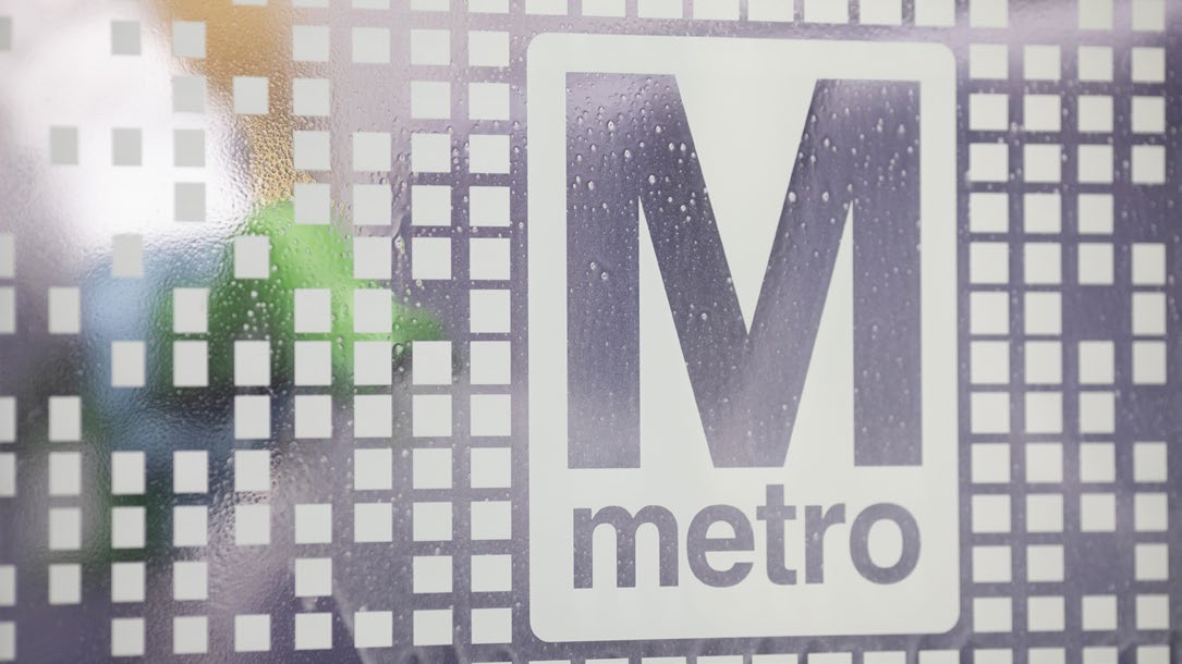 Dc Metro Logo Vintage Los Angeles Metro Logo (Blue)" Sticker For Sale