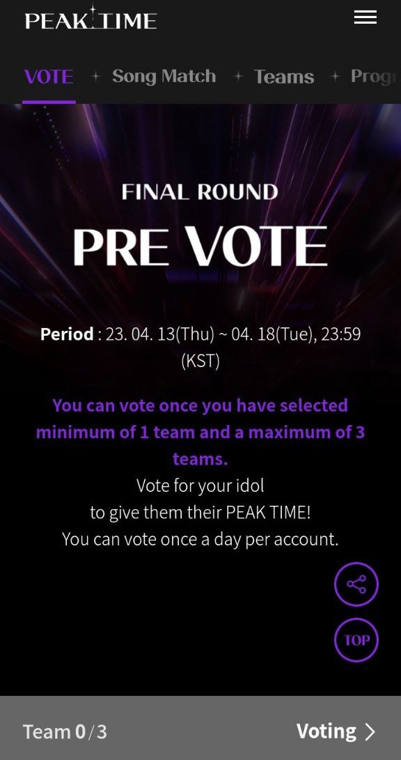 VANNER 배너 Philippines on Twitter: "There's 3 ways to vote now for the #PEAKTIME FINAL ROUND ...