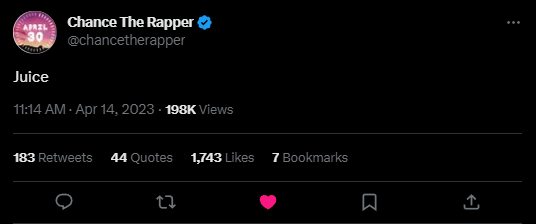 Chance The Rapper Juice