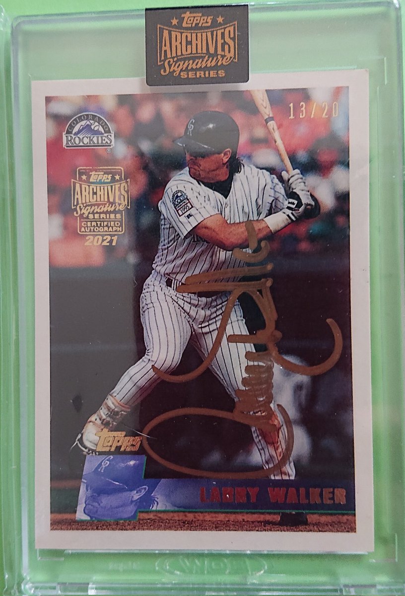 prado8010 on Twitter: "全力ラリー・ウォーカー。 L・ウォーカー #Larry・Walker 「マイナー」＋「ルーキー」＋「サイン」＝「全力」？？？とりあえず。"