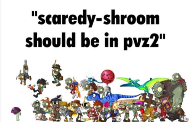 Scaredy Shroom Plants Vs Zombies
