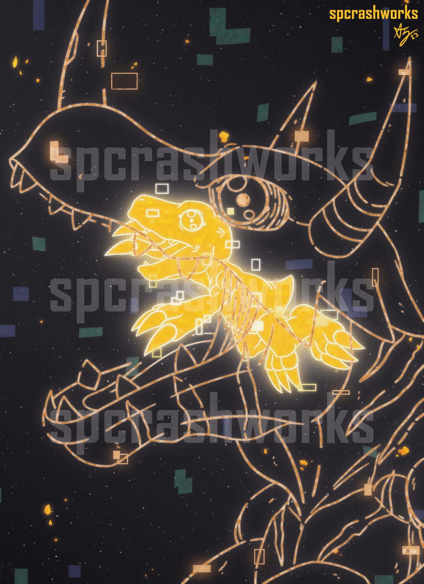 Gaogamon Agumon Wallpaper Digimon Adventure World Evolution Agumon
