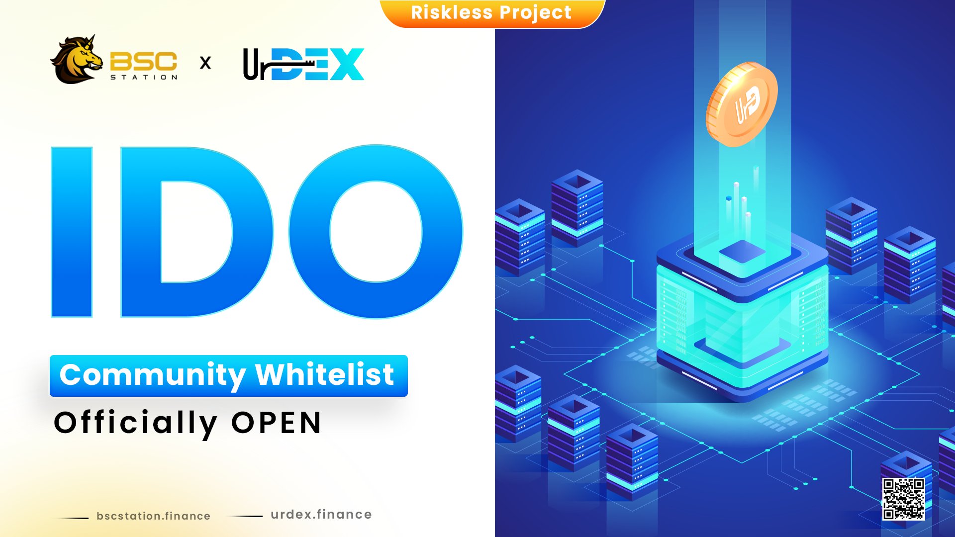 BSCStation Official on Twitter: "📣 @UrDEX_Finance IDO Community Whitelist Officially Open 📣 ⏰ ...