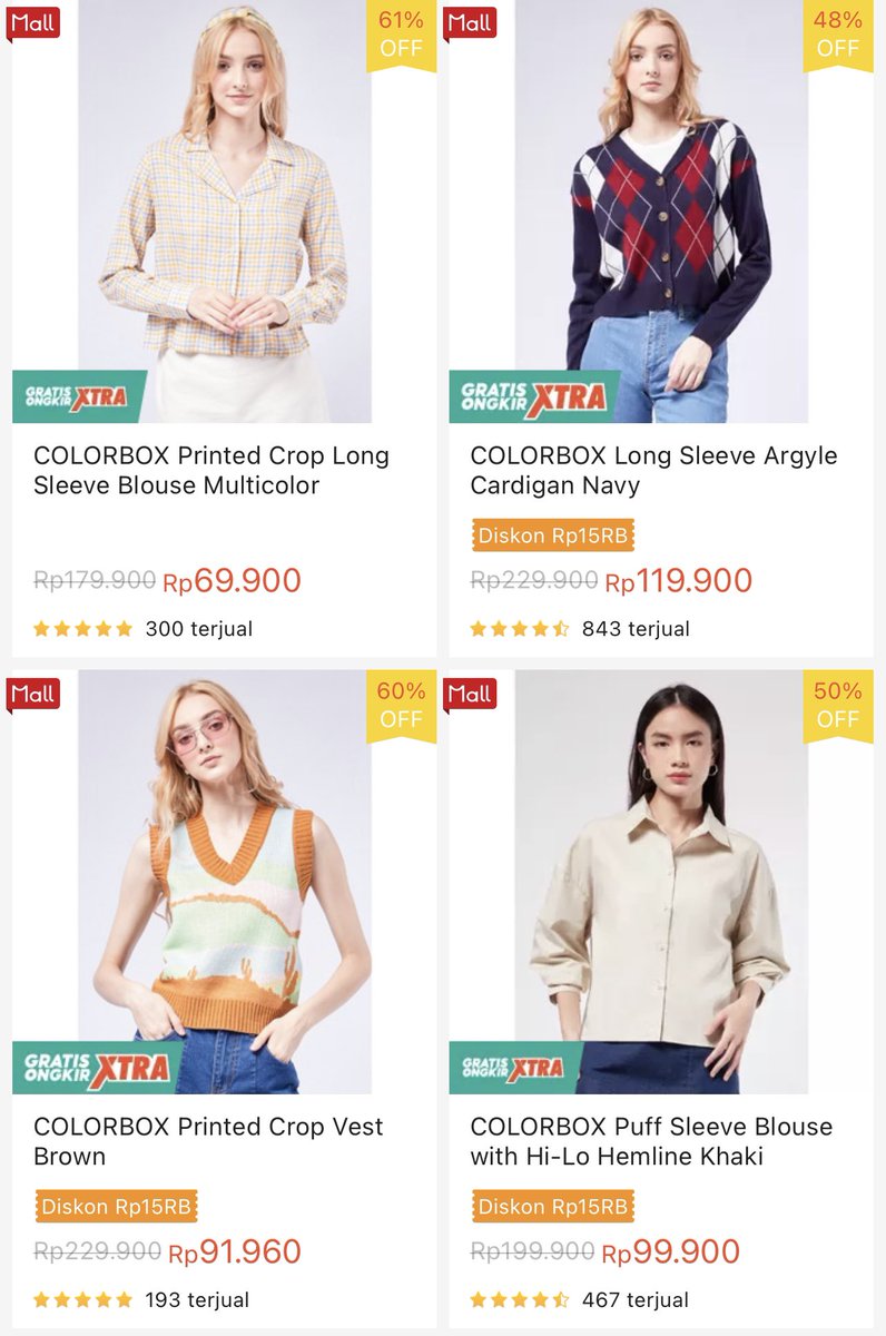 Thread Shopee on Twitter: "Colorbox diskon up to 70% https://shope.ee/AxgpiG5P2"