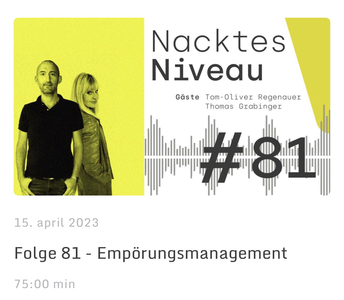 Tom-Oliver Regenauer on Twitter: "Hier gibt’s zum Start in den Samstag die neue Folge von ...