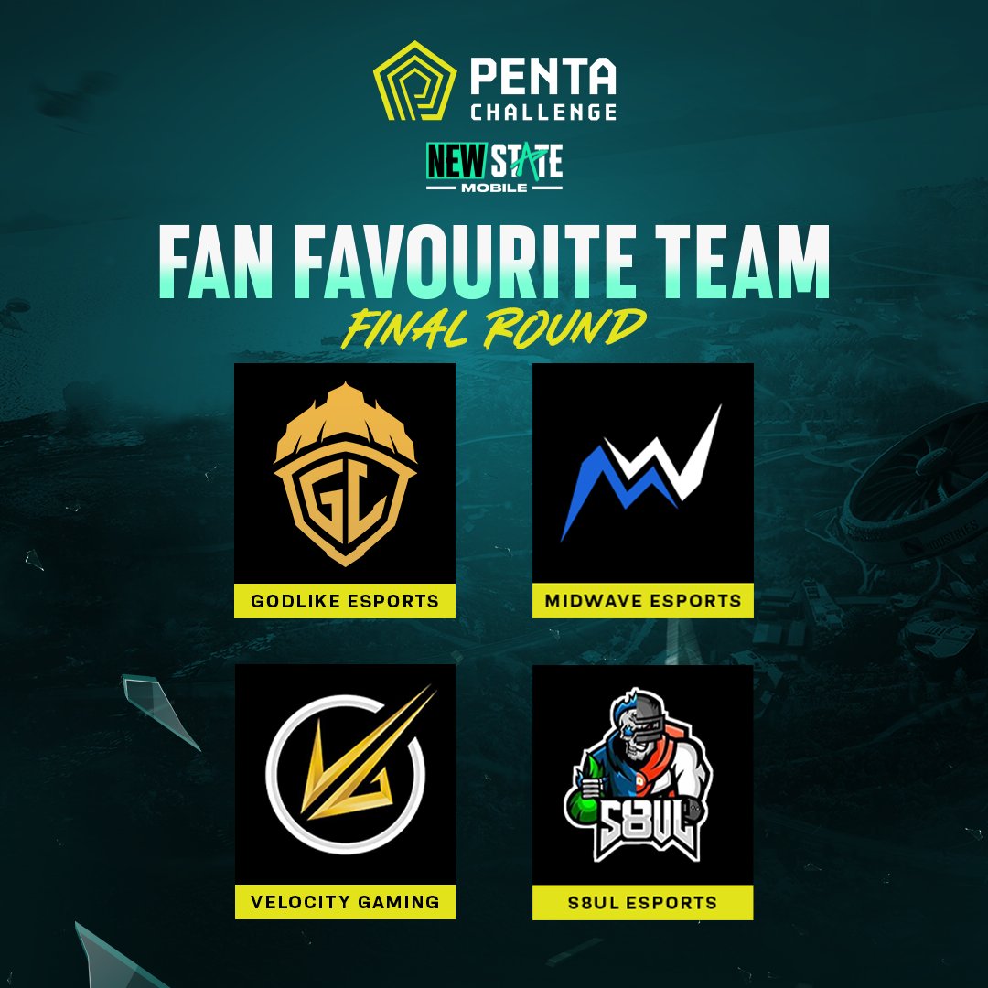 Penta Esports on Twitter: "Penta Challenge New State Mobile Fan Favourite Team: Final Round Vote ...