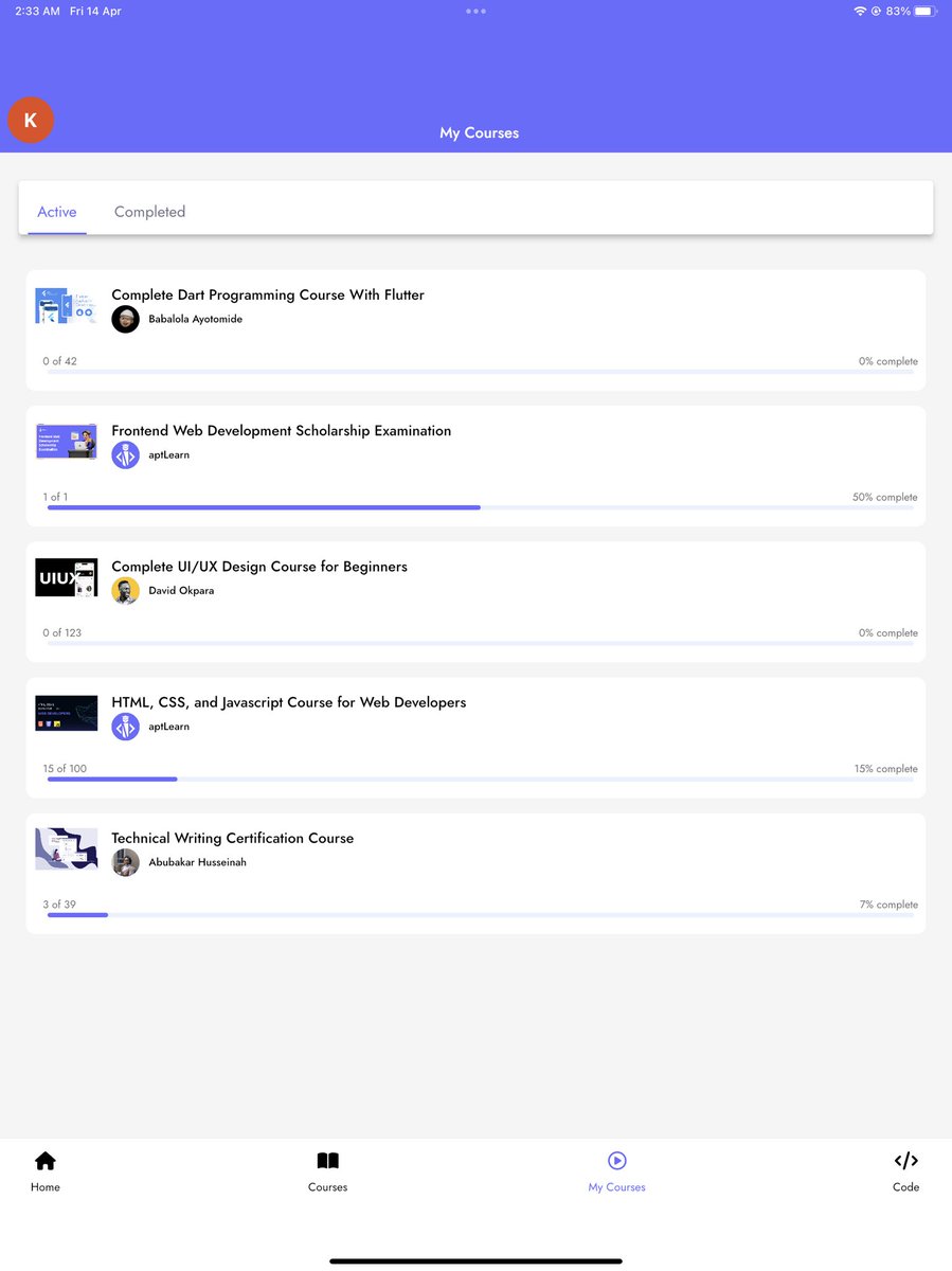 aptLearn on Twitter: "aptLearn mobile app iPad/Tablet version 😍"