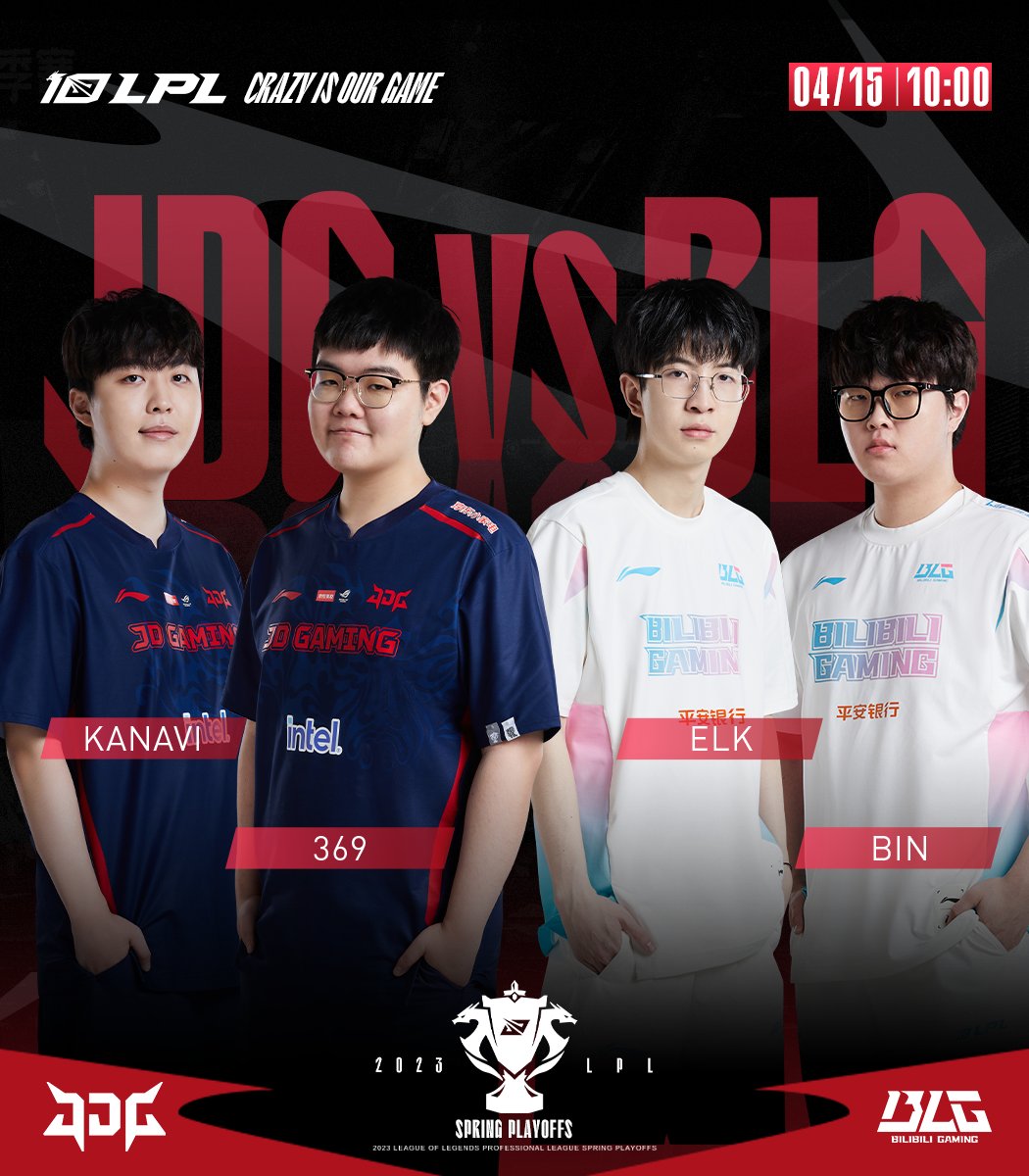 LPL on Twitter: "IT'S TIME. ⌚️ WELCOME @JDGaming & @BilibiliGaming TO THE #LPL 2023 SPRING GRAND ...