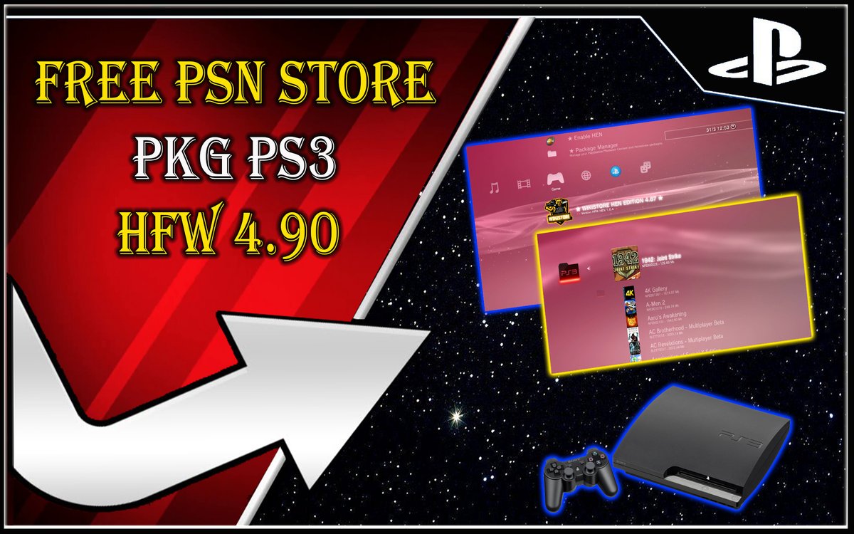 THE WOLF HACK on Twitter: "Free PSN Store PKG PS3 HFW 4.90 link video https://youtube.com/watch ...