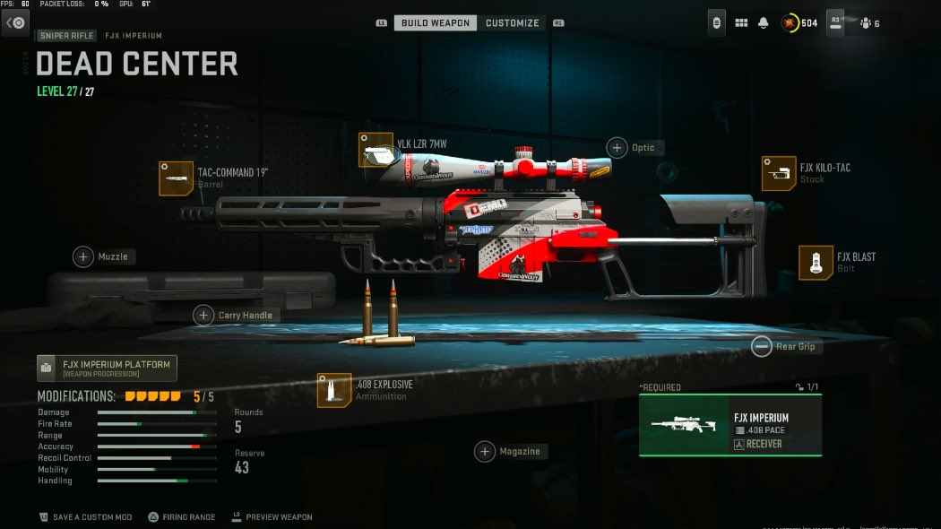 Ral on Twitter: "Quickscope Intervention Class Setup for Warzone 2 Great ADS/Stability for close ...