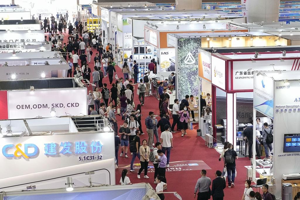 CGTN on Twitter: "The 133rd China Import and Export Fair, with record exhibition area and number ...