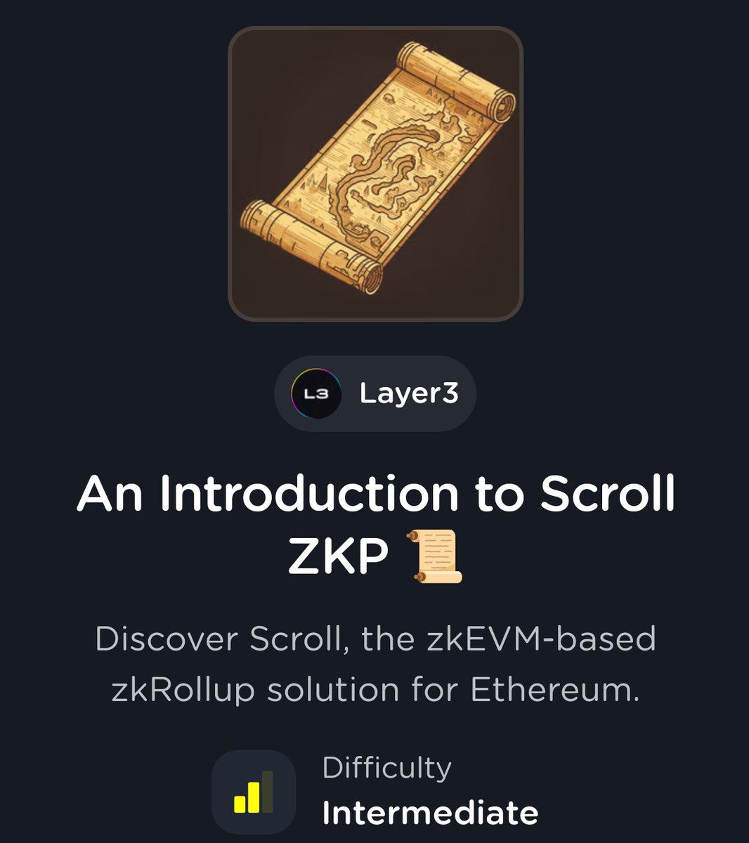 Airdropverse 🪐 on Twitter: " Complete @Scroll_ZKP Quest on Layer3 & Claim it : https://layer3 ...