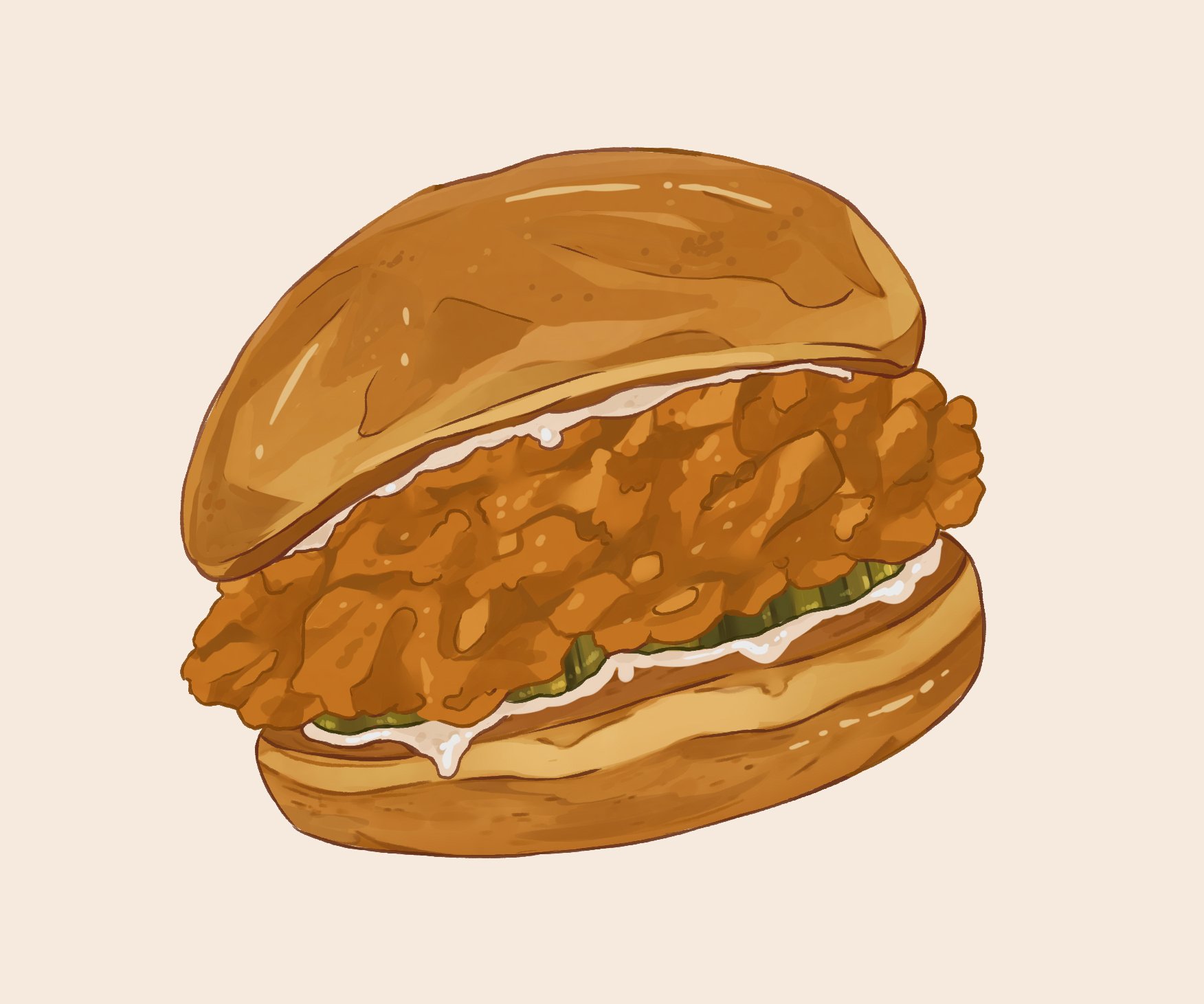 Chicken Sandwich Cartoon
