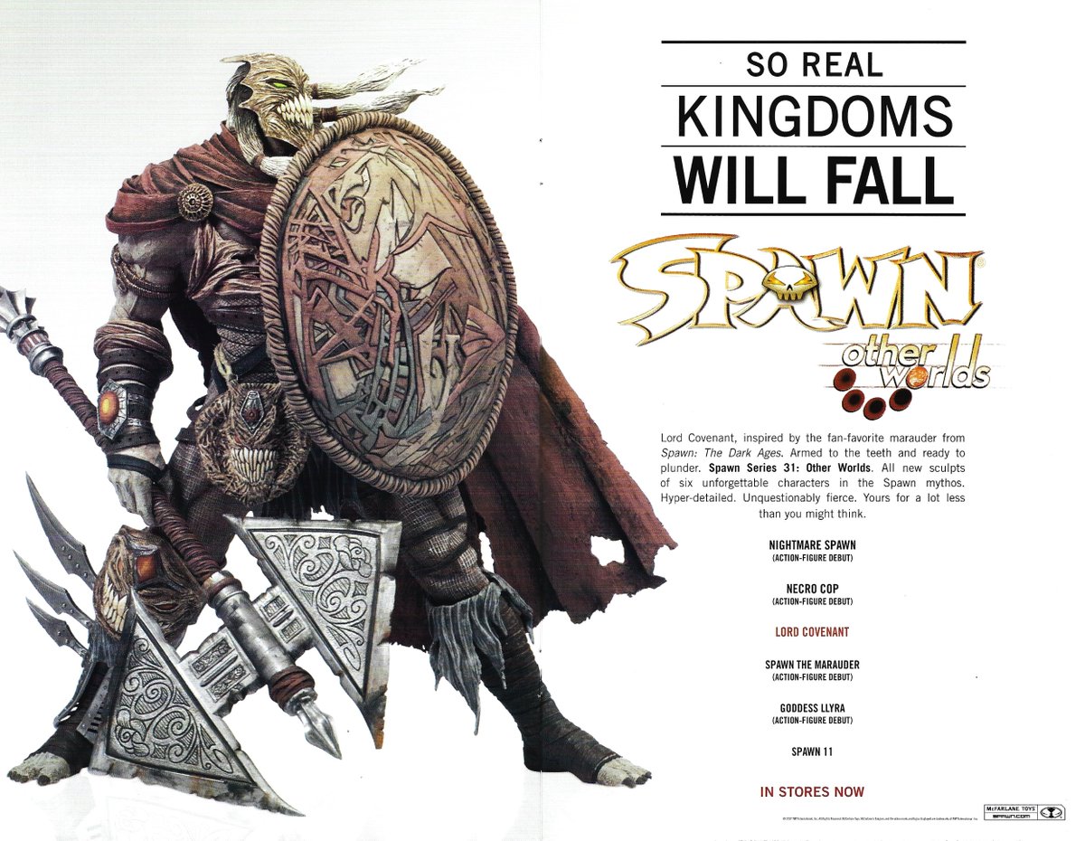 Daily Spawn Archive on Twitter: ""SO REAL KINGDOMS WILL FALL" A comic book ad for Spawn Series ...