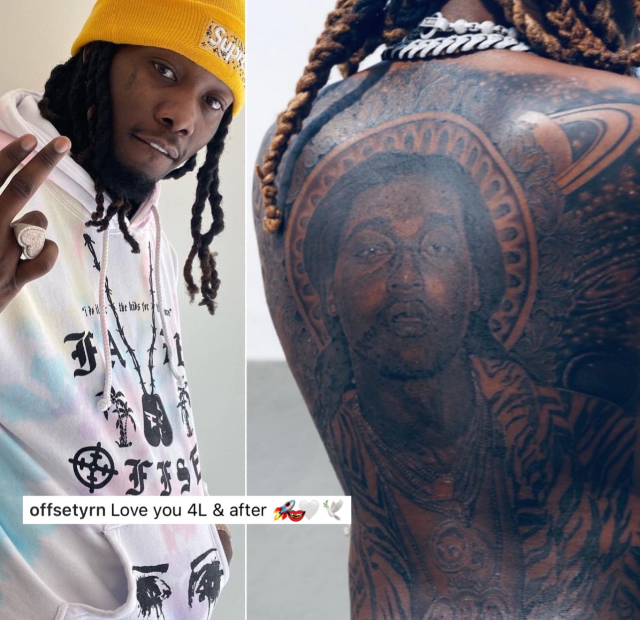 Offset takeoff tattoo - Bronctattooaus.com