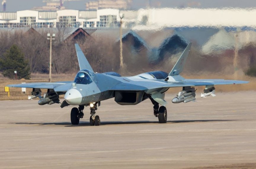 Centennial State Spotter ️ 📸 on Twitter: "Is this the first photo of an Su-57 with external ...