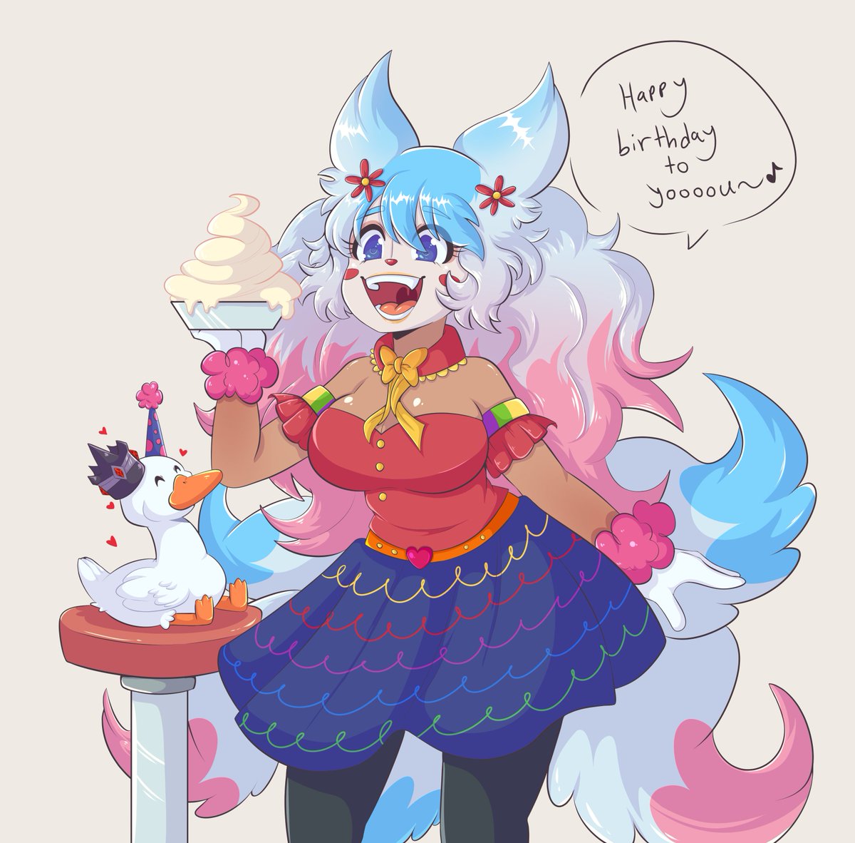 Hivemastermind On Twitter Birthday Creampies Artwork By Mukitsune Birthday Cake Belongs