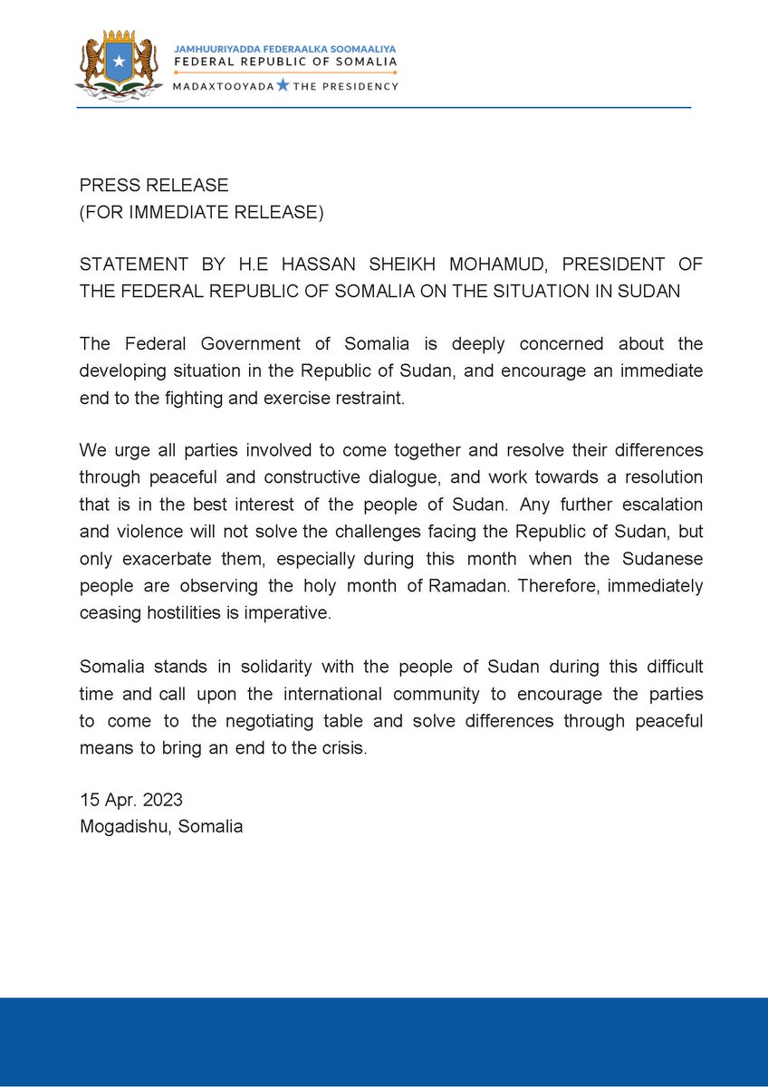 Villa Somalia on Twitter: Villa Somalia on Twitter: