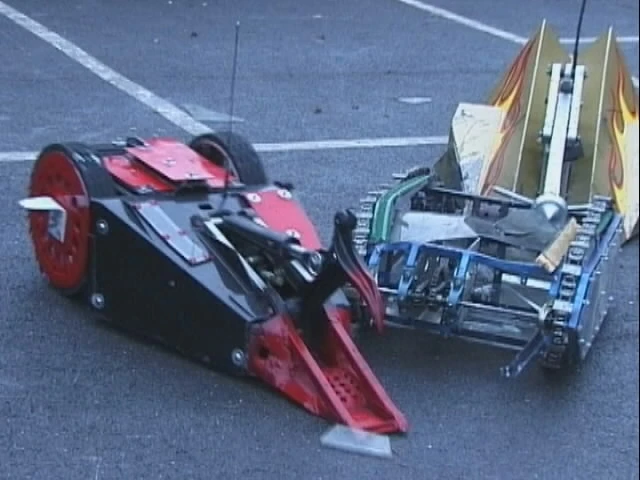 Robot Wars and BattleBots History on Twitter: "Judge Mech's chassis is irreparably destroyed by ...