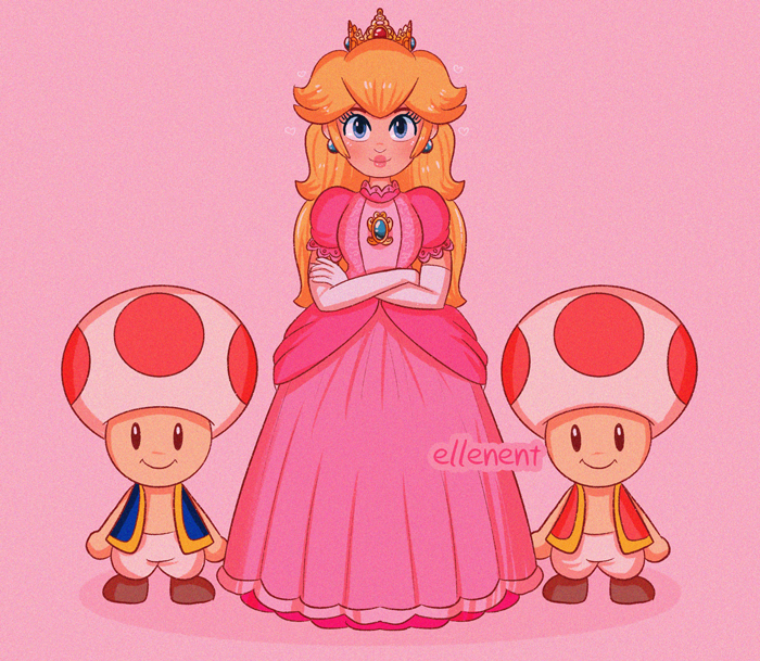 ellen ️ working on comms on Twitter: "Princess Peach growing up with the Toads c: # ...