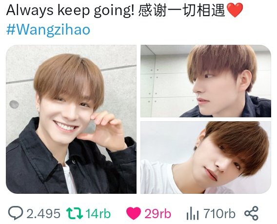 TiWay Zihao on Twitter: "Wang Zihao you are getting more fans yuhuuuu More people on your side ...