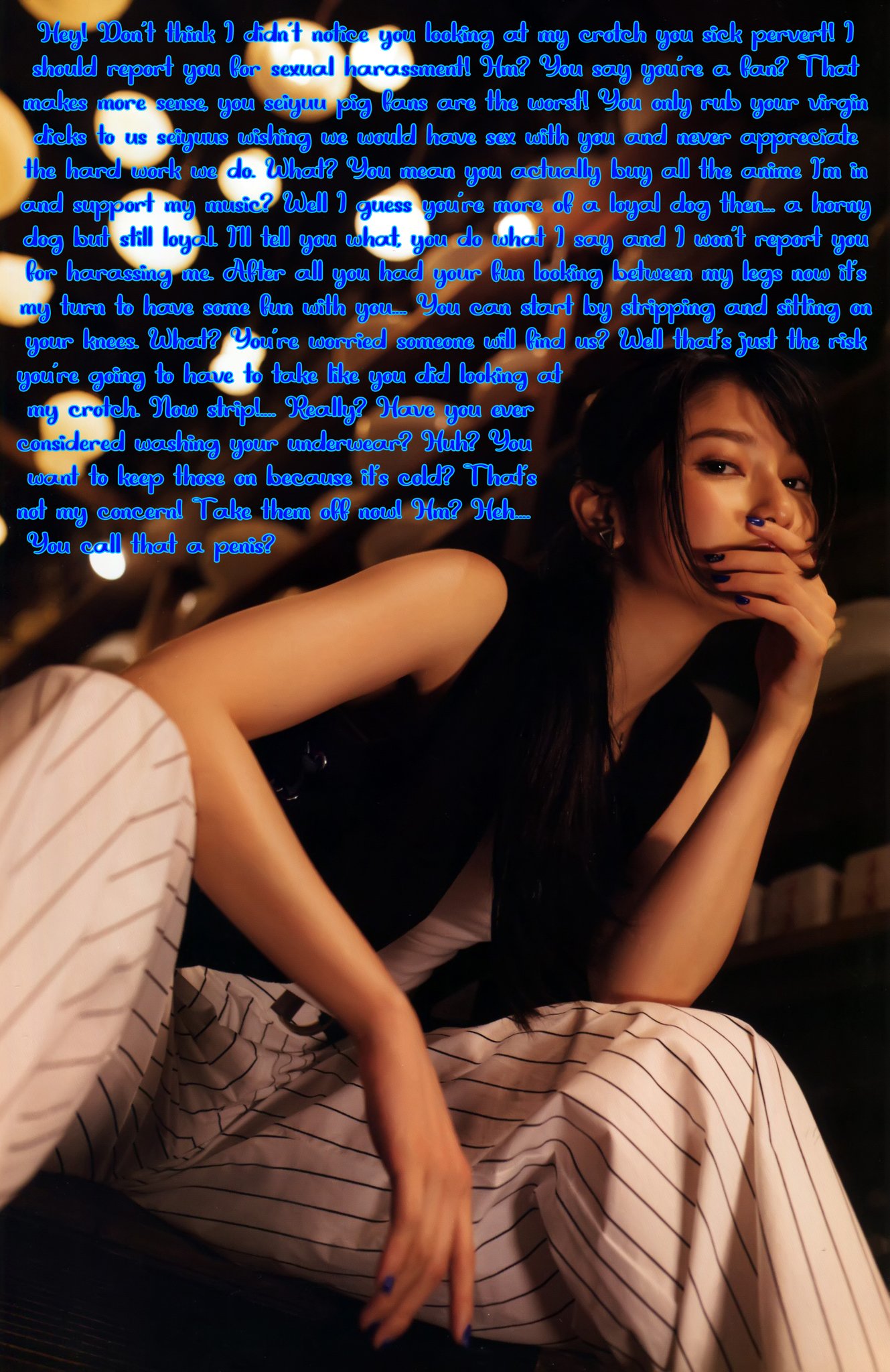 Seiyuu Oishii on Twitter: "Am〇miya S〇ra request, I may do more caption requests but I can't ...