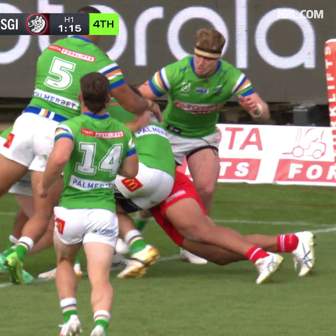 NRL On Twitter Moga Finds A Way In NRLRaidersDragons nrl-on-twitter-moga-finds-a-way-in-nrlraidersdragons
