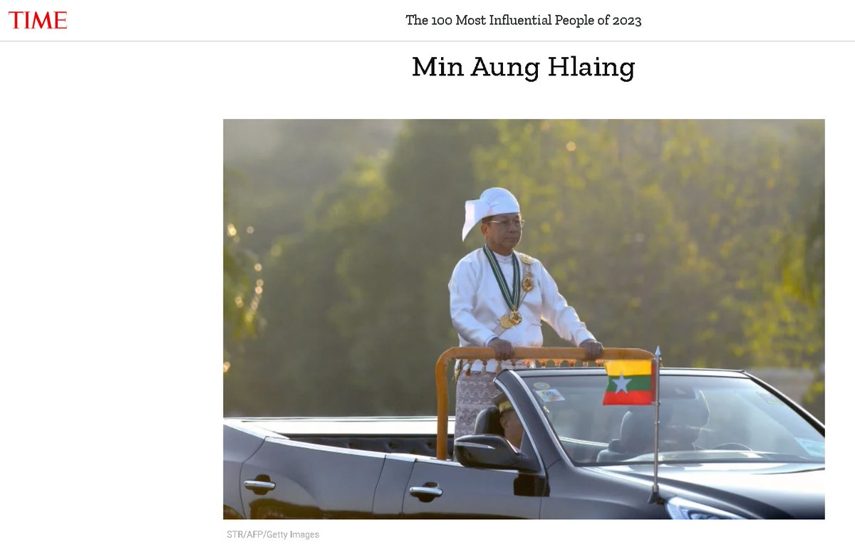 Khit Thit Media On Twitter မင်းအောင်လှိုင်ကို ကမ္ဘာ့ ခေါင်းဆောင်ဆိုး