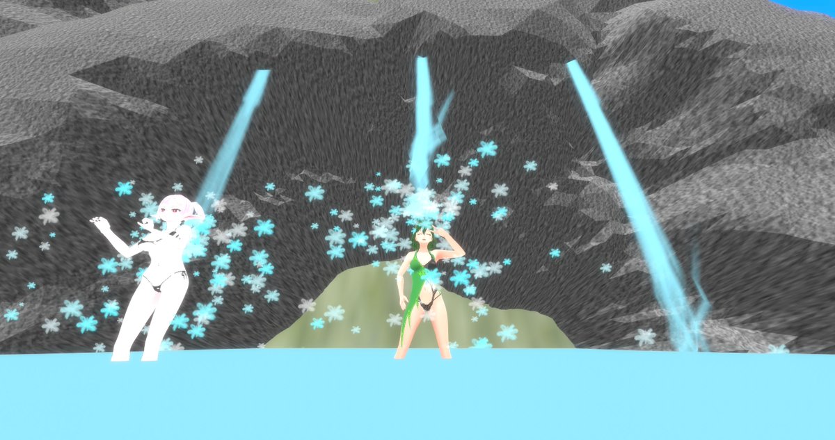 SpritePlum on Twitter: "滝に打たれてみましたよ～ 清まりますよーに～賢くなりますよーに～☀ フレンドさん連れてきてくれてありがとう～ #cluster https ...