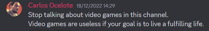 SCP-049 on Twitter: "@CarlosR "as the King of Video Games" "Video games are useless if you goal ...