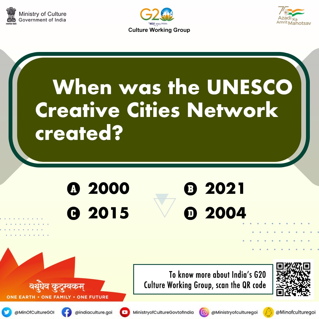 Ministry of Culture on Twitter: "The @UNESCO Creative Cities Network was established with the ...