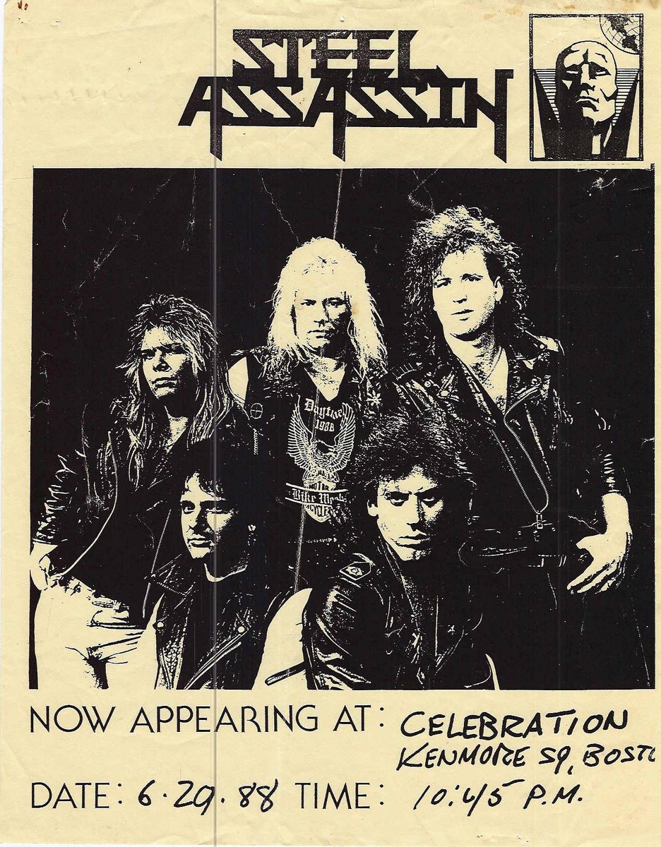 Rare & Obscure Metal / Heavy Metal Rarities on Twitter: "4/29/1988 Steel Assassin at the Channel ...