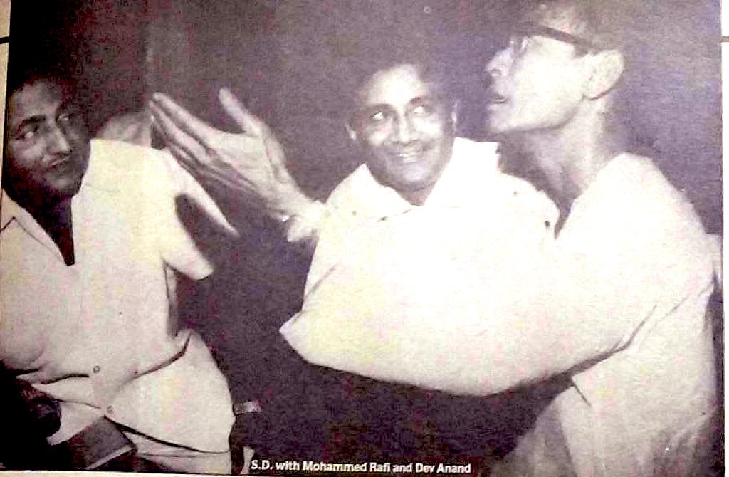 Film History Pics on Twitter: "Mohd Rafi, Dev Anand, SD Burman “khoya khoya chand khula aasmaan ...