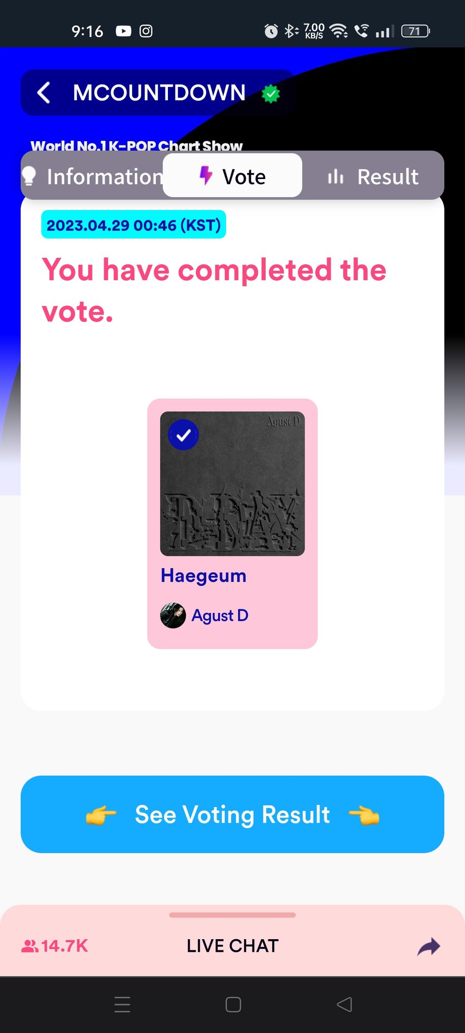 ☁︎ on Twitter: "new voting! “Haegeum” has been nominated for Mcountdown pre-vote on Mnet Plus ...