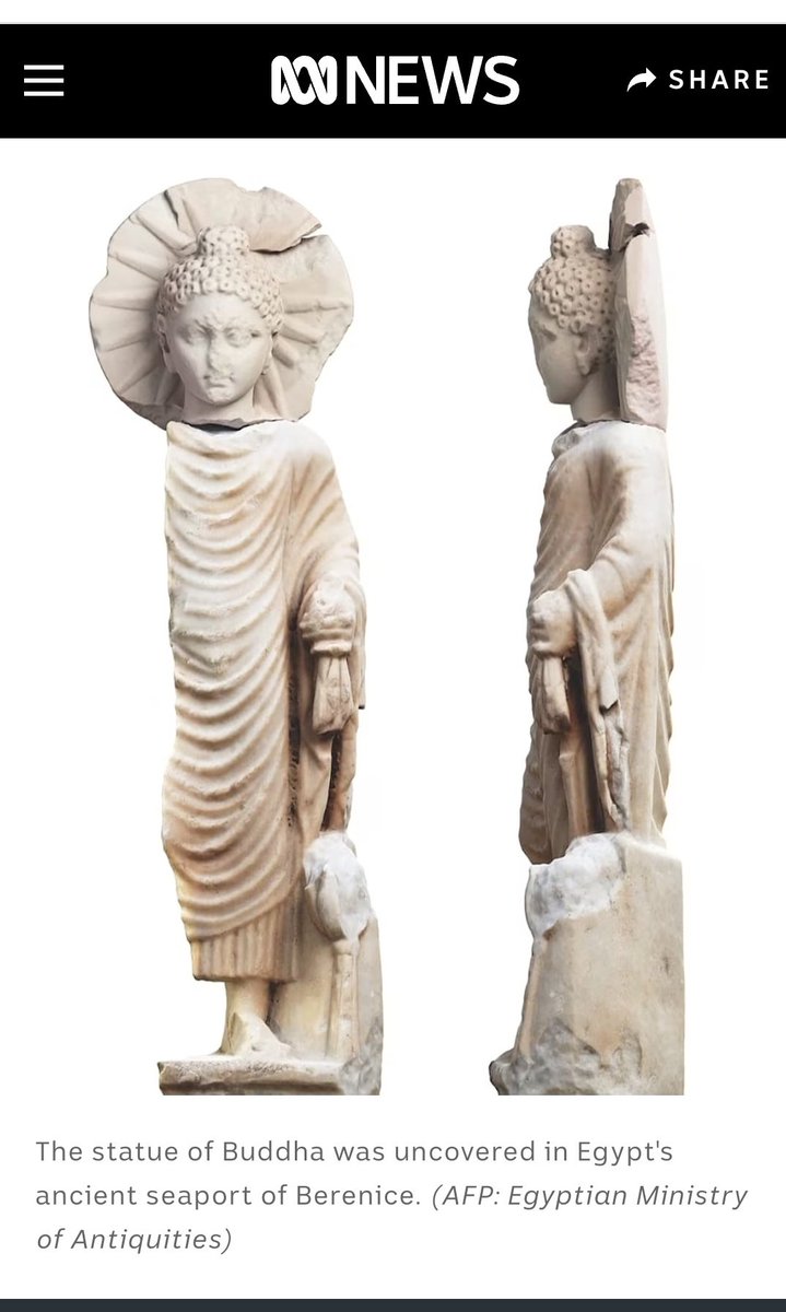 A statue of Buddha has been discovered in Egypt's ancient seaport of ...