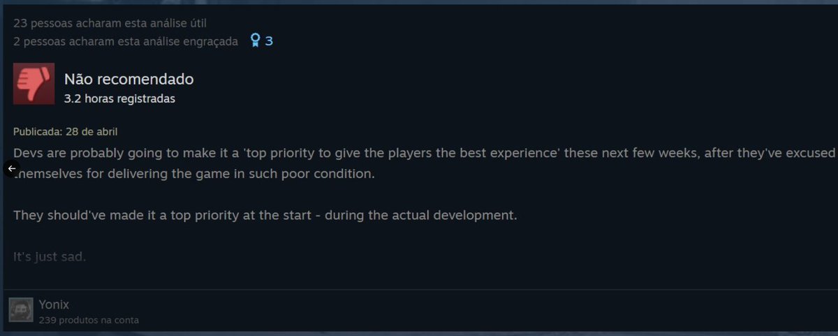 AkiraJkr on Twitter: "That one Steam negative review was right on the nose."