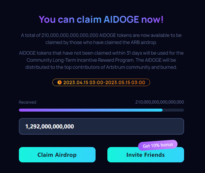 AirDropGuys 🫶 on Twitter: "Guys, please don't miss #AIDOGE airdrop event, the deadline is May 15 ...