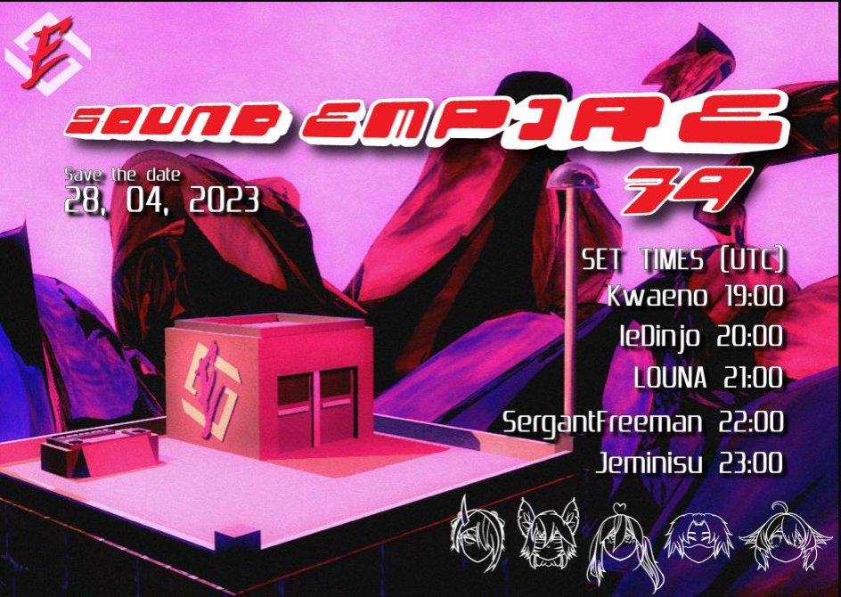 VRC Party Hub on Twitter: "Sound Empire 74. Starts 21:00 CEST / 15:00 EDT