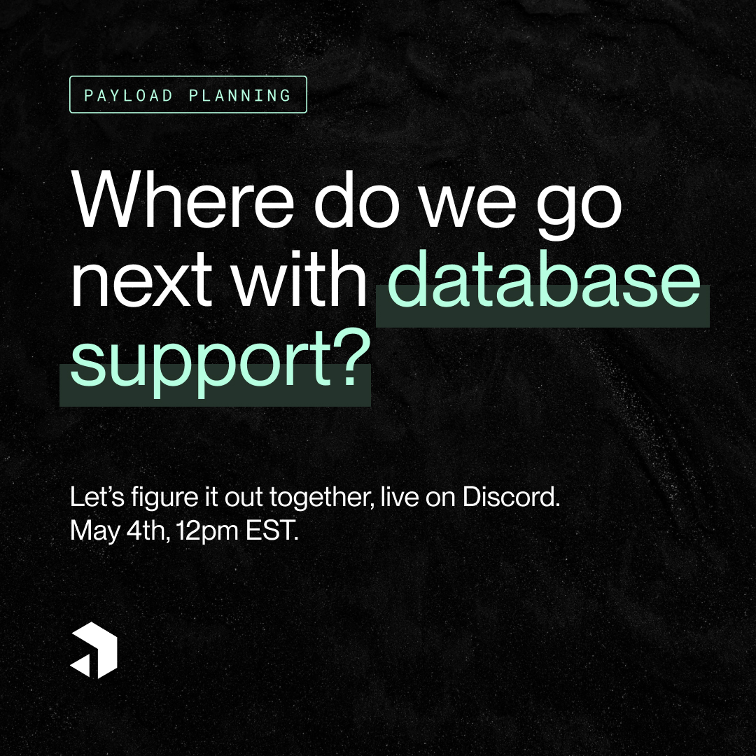 Payload On Twitter Have Thoughts On Additional Database Support Postgresql Drizzleorm